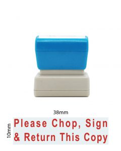 PLEASE CHOP, SIGN & TURN THIS COPY (DA53) - KS Stamp