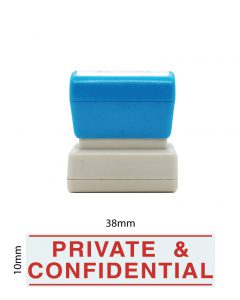 PRIVATE AND CONFIDENTIAL STAMP (DA55) - KS Stamp